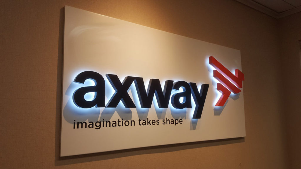 Backlit Sign with backing panel | SignageMaker.Sg Singapore